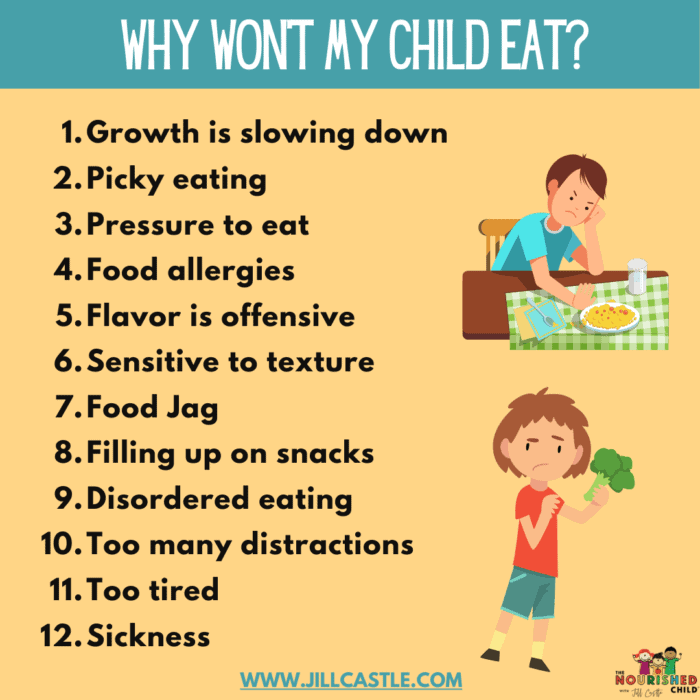 My Child Won't Eat: 12 Reasons Kids Refuse to Eat