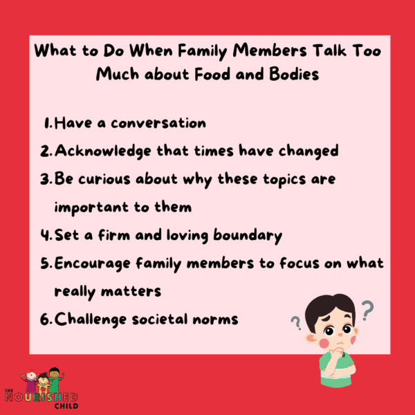 Diet Talk from Family Members: How to Protect Your Child