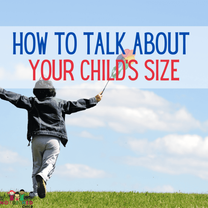 How to Talk with Your Child About Their Size
